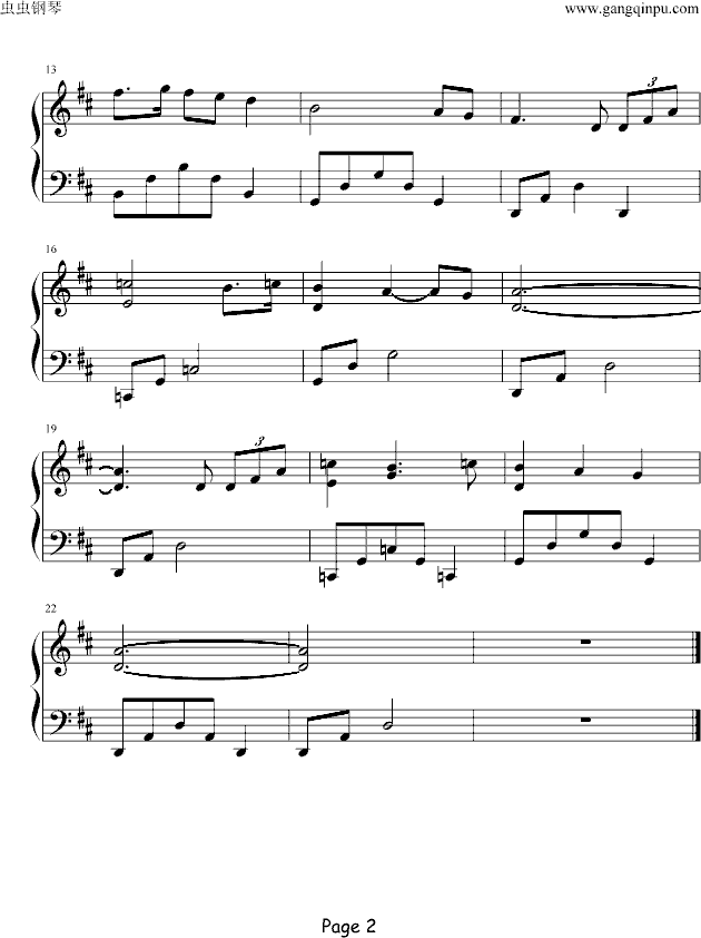 Prelude Of The Ludlows 钢琴谱 五线谱